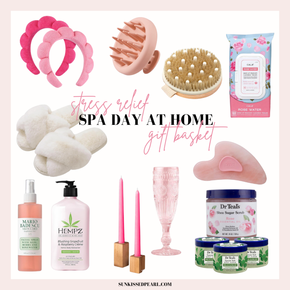 At-Home spa gift basket - Sunkissed Pearl